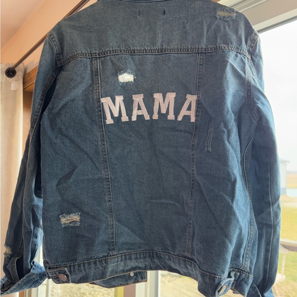 Jackets & Coats | Denim Jacket With Mama Patch | Poshmark